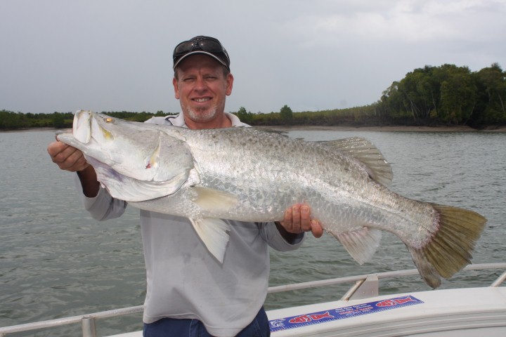 metre plus barra, 104cm - Territory Guided Fishing